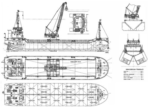 950 m³ Grab dredger / Split Hopper Barge (2 sisters) - VL Maritime ...